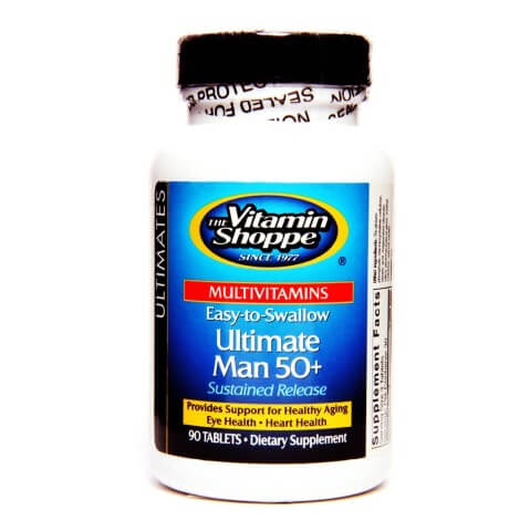 The Vitamin Shoppe Ultimate Man 50+ Multivitamin, Unflavoured 90 tablet ...