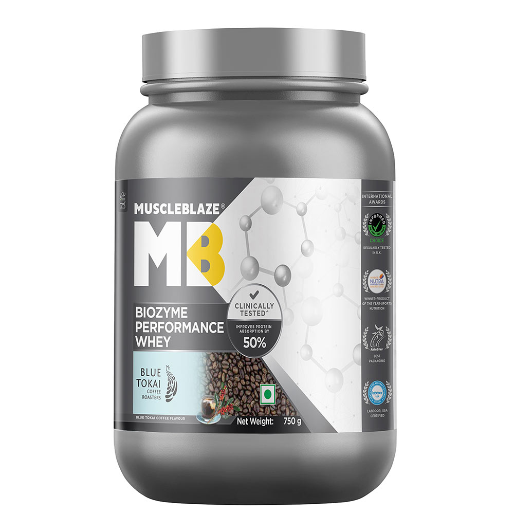 MuscleBlaze Biozyme Performance Whey Protein (4.4 lb / 2kg Rich Chocolate)