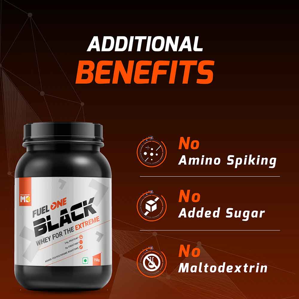 MB Fuel One Black Whey Protein Powder, 1.65 lb Chocolate at Best Price ...