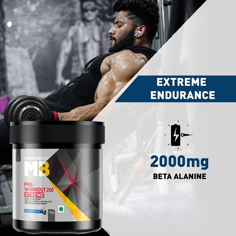 PRE Workout 200 Xtreme at Best Price in India | Muscleblaze.com