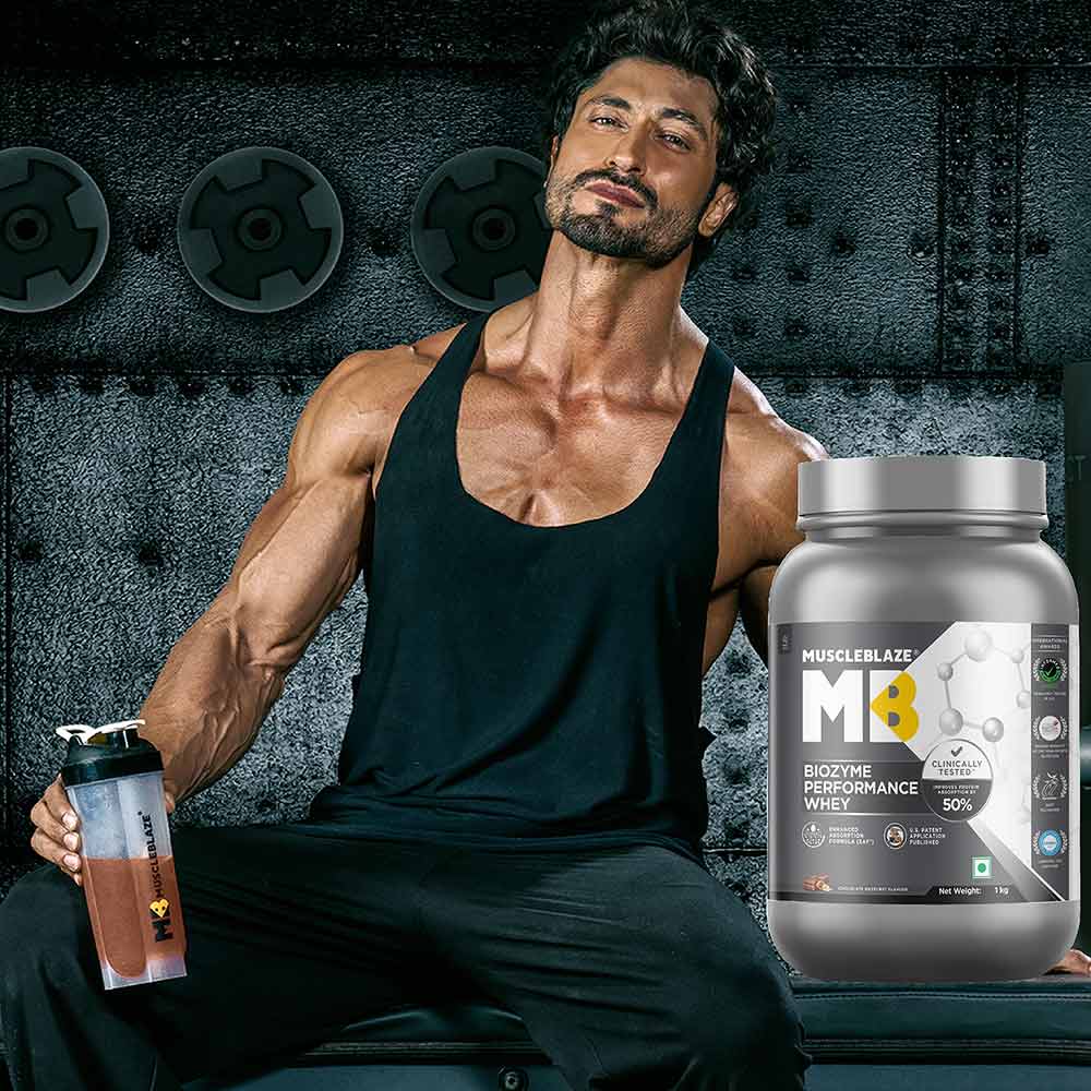 MuscleBlaze Biozyme Performance Whey Protein (4.4 lb / 2kg Rich Chocolate)